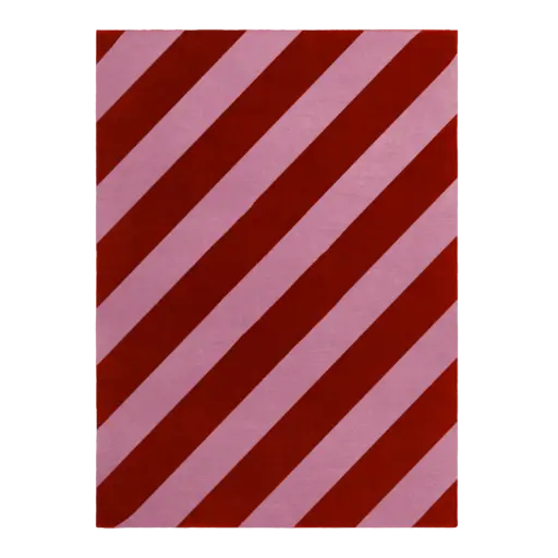 Pink Candy Rug | Pink Striped Rug | Tapis Studio