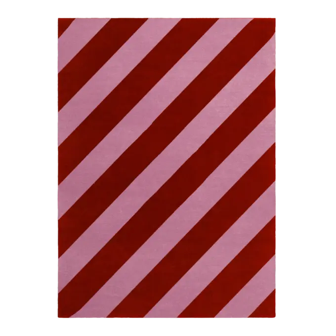 Pink Candy Rug | Pink Striped Rug | Tapis Studio