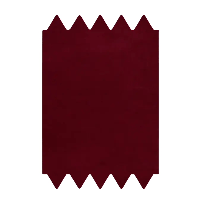 Moody Red Rug | Dark Red Rug | Tapis Studio