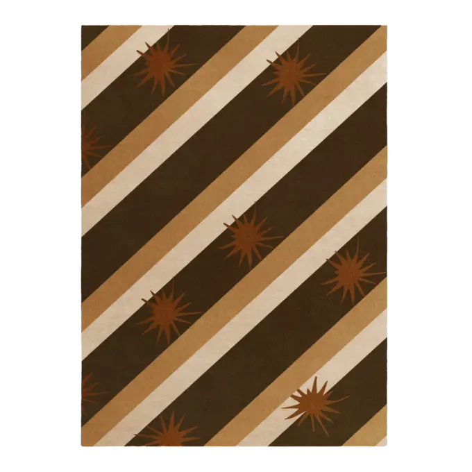 Star Dust Rug | Neutral Striped Rug | Tapis Studio