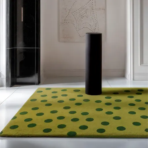 Black Cherry Rug | Dotted Rug Pattern | Tapis Studio