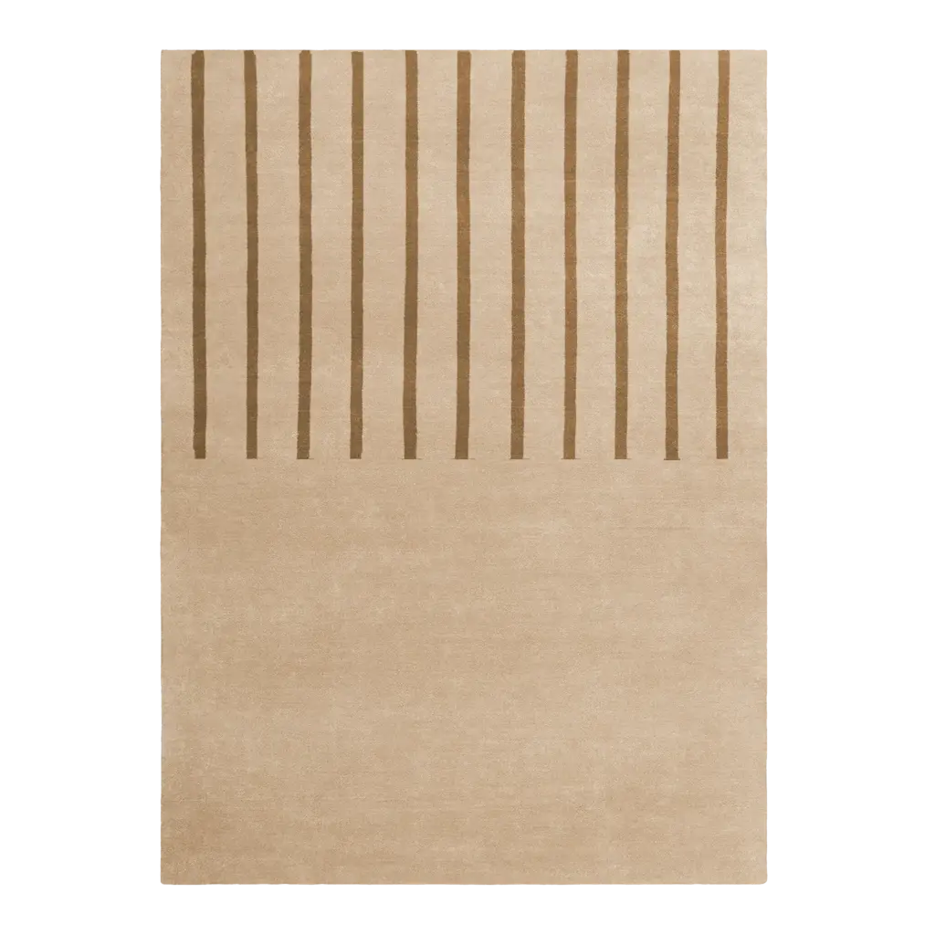 TanLines Rug | Neutral Striped Rug | Tapis Studio