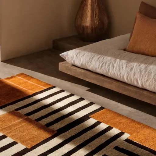 Desert Rug | Beige Abstract Rug | Tapis Studio