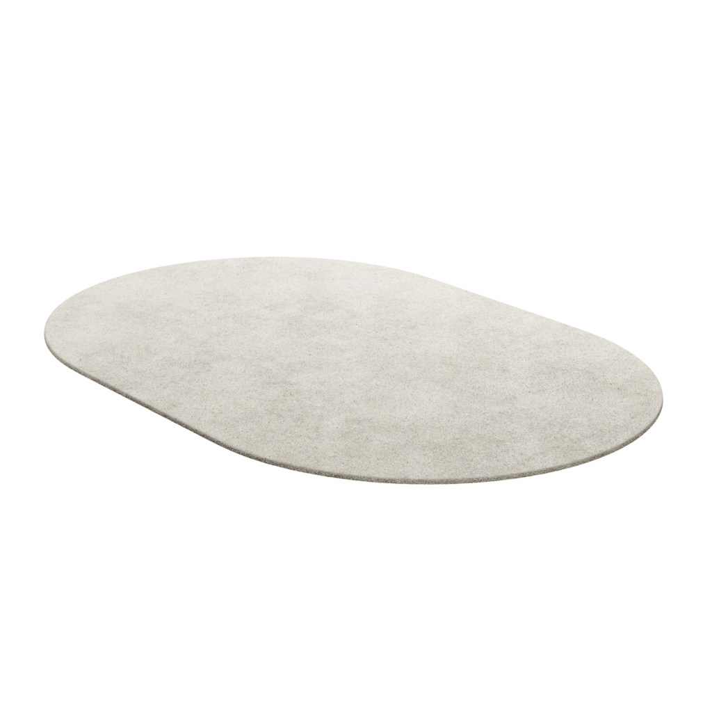 Tapis Oval Ivory 1 | White Oval Rug | Tapis Studio
