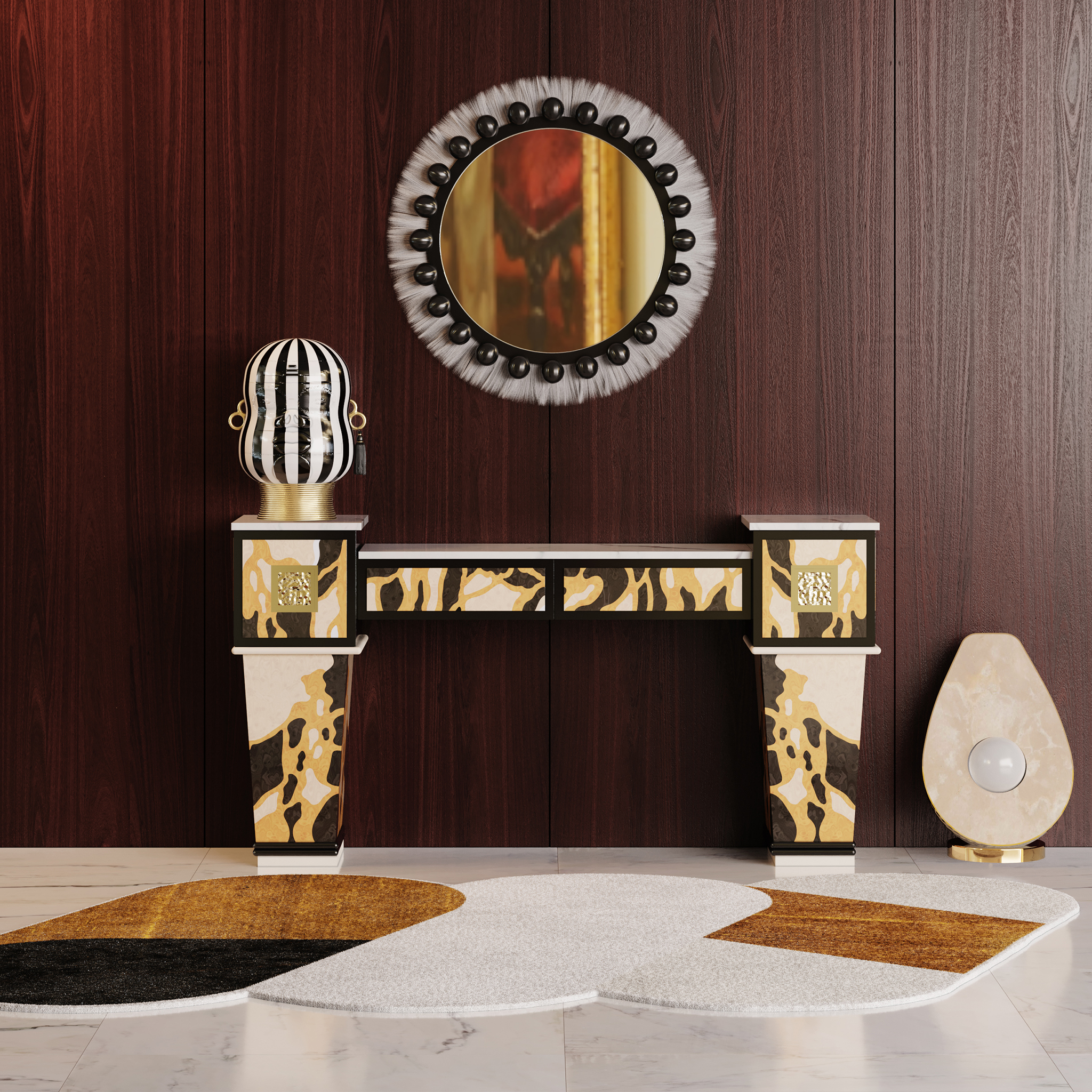 Tapis Shaped#47 | Memphis Style Rug | Tapis Studio