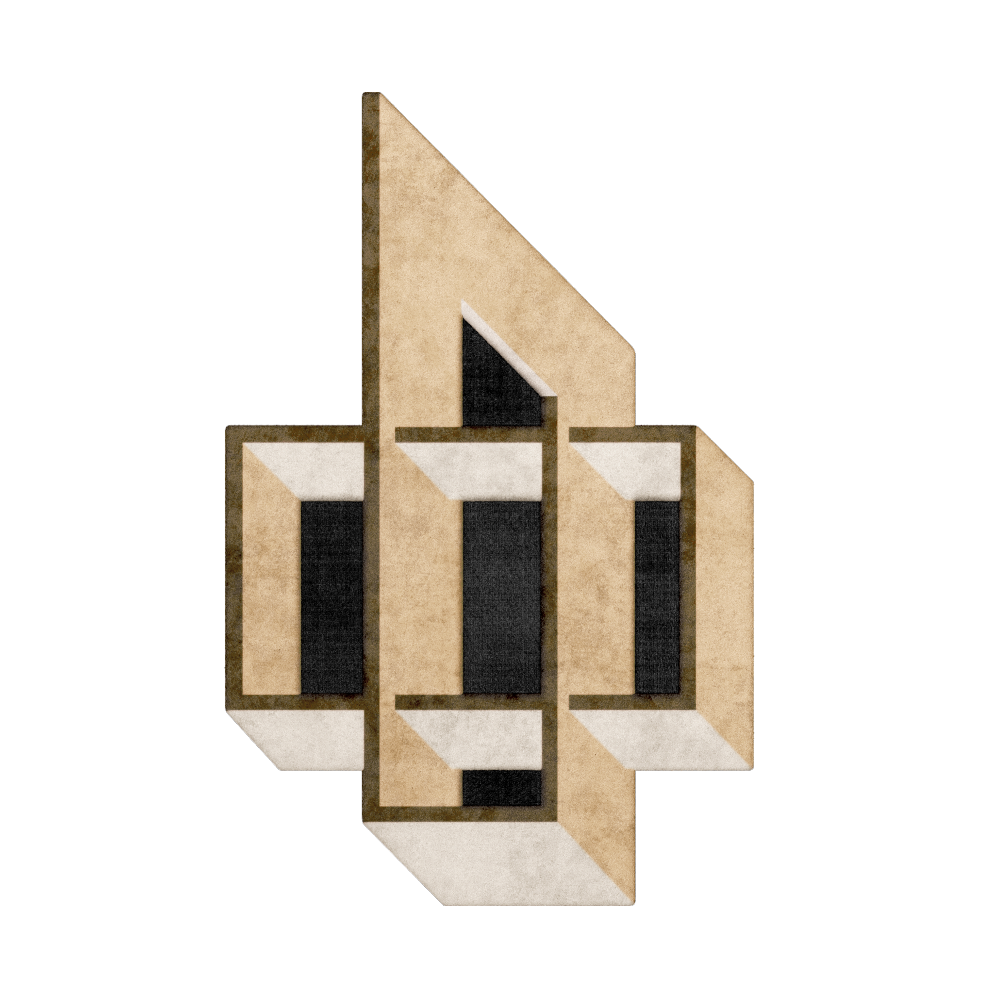 Tapis Shaped #021 | 3D Effect Rug | Tapis Studio