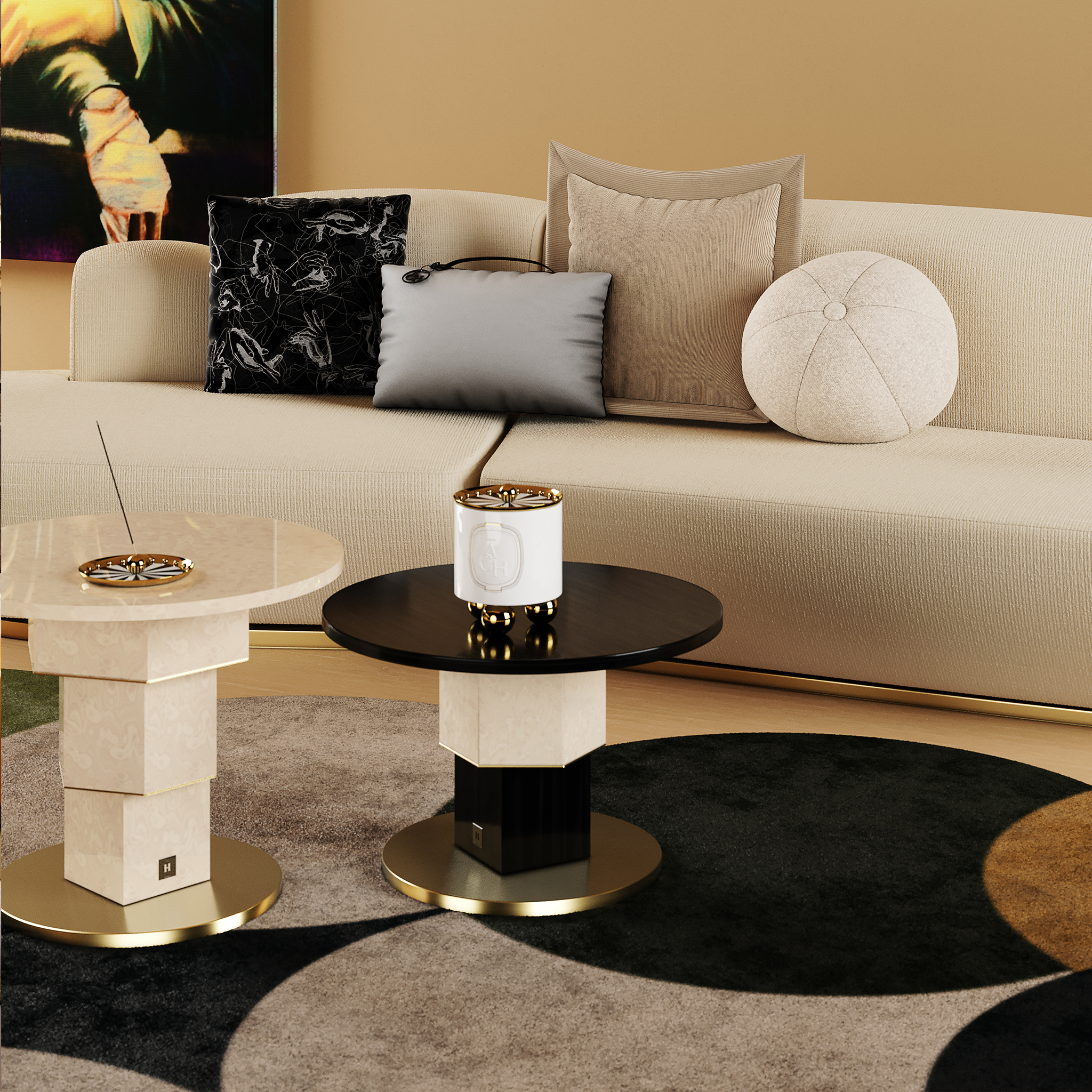Tapis Shaped 4 | Abstract Shaped Rug | Tapis Studio