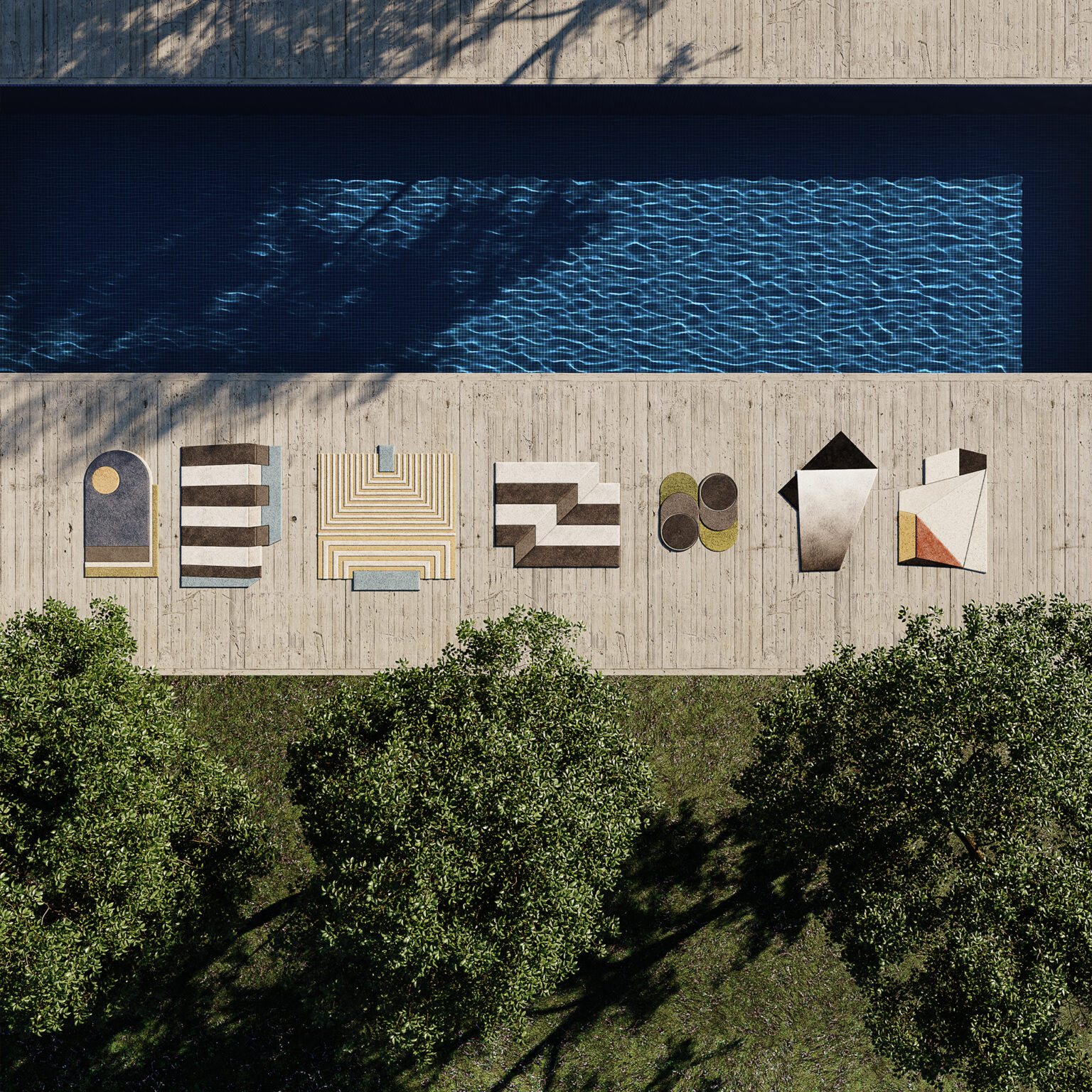 Tapis Retro 15 | Modern Retro Rug | Tapis Studio