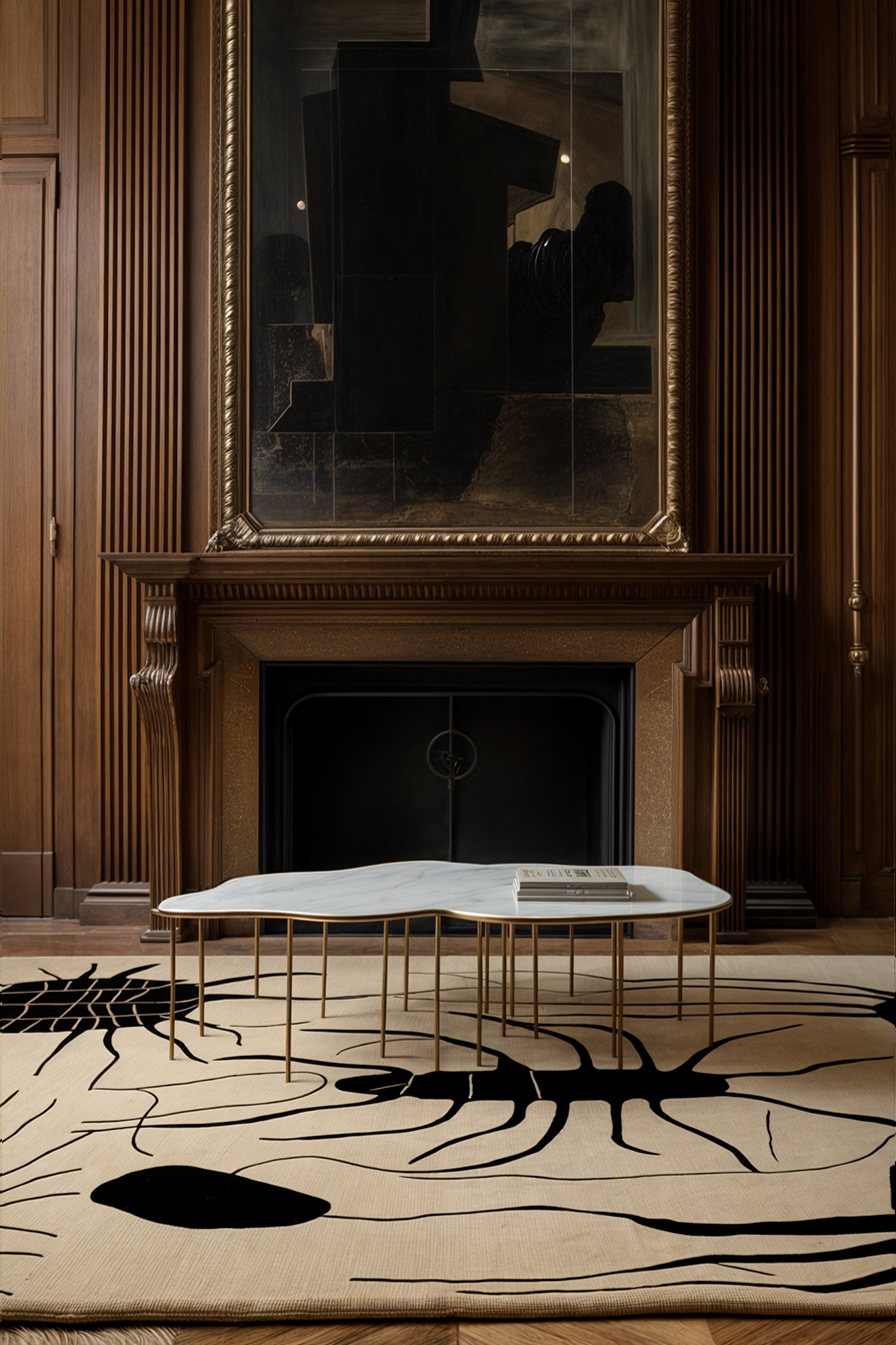 Insectu Rug | Black And White Rug | Tapis Studio